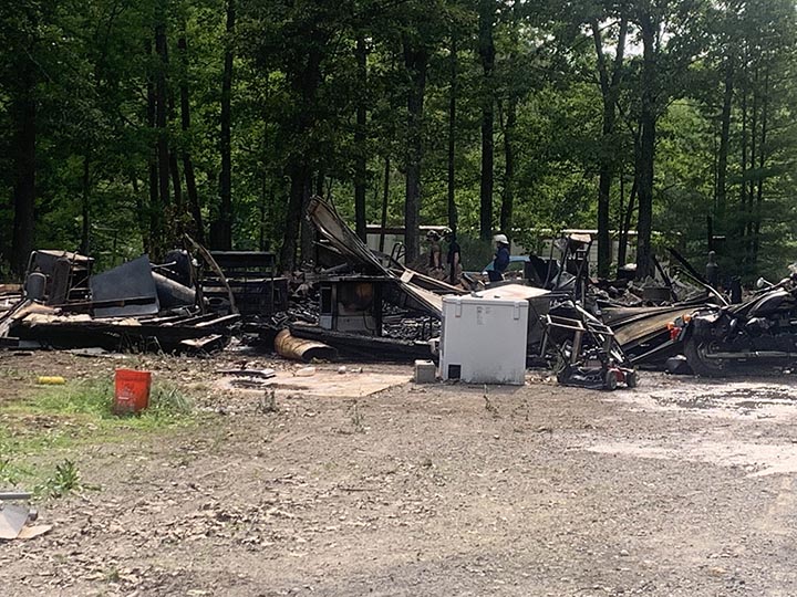 Barn destroyed by fire | News, Sports, Jobs - The Alpena News